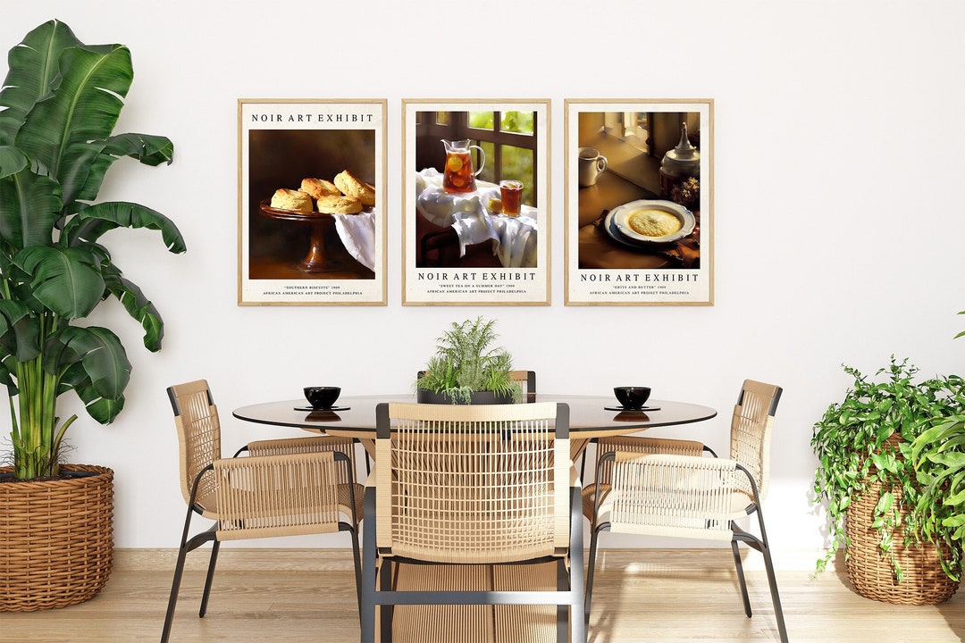 Country Breakfast Set of 3 Wall Art | Exhibition Poster | Still Life ...