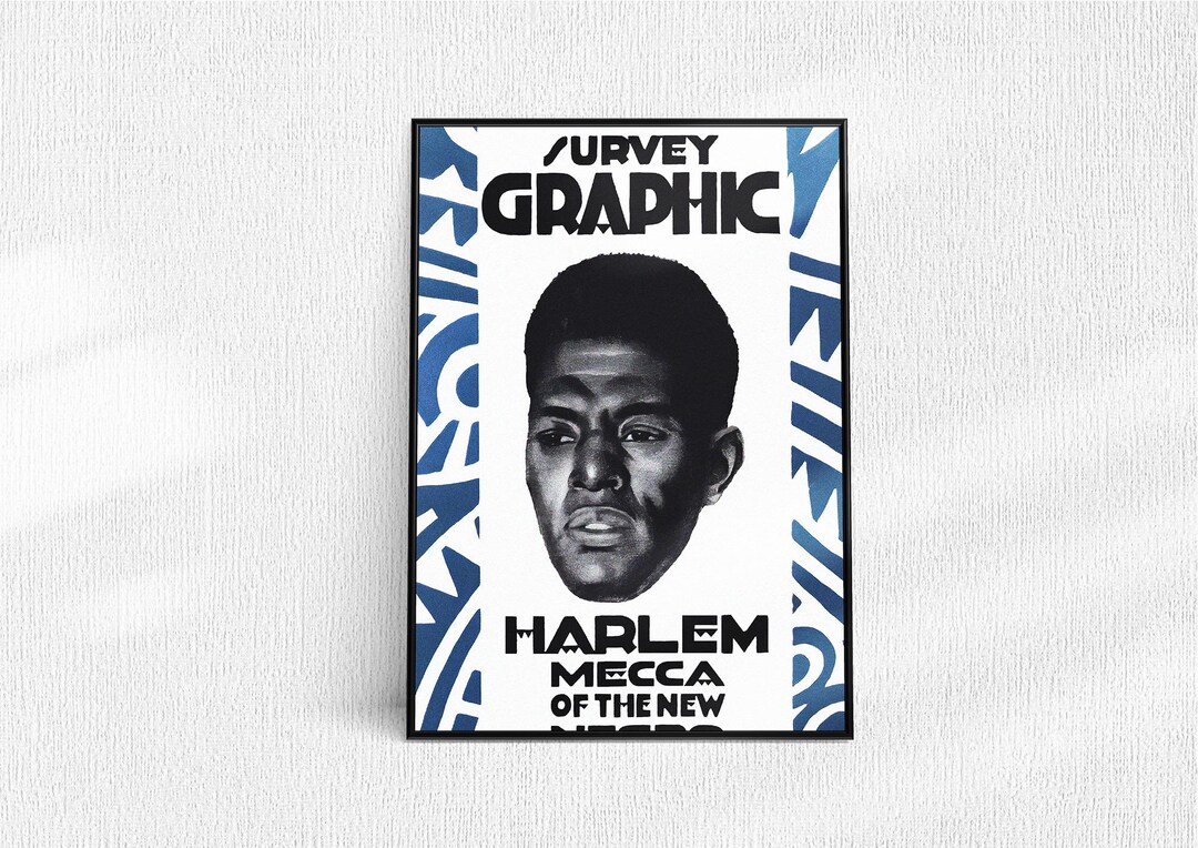 Harlem Mecca | Vintage Poster Print | Retro Wall Art | African American ...