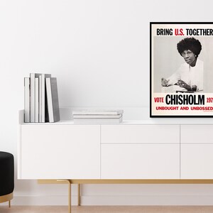 Shirley Chisholm | African American Wall Art | Vintage Poster | Black ...