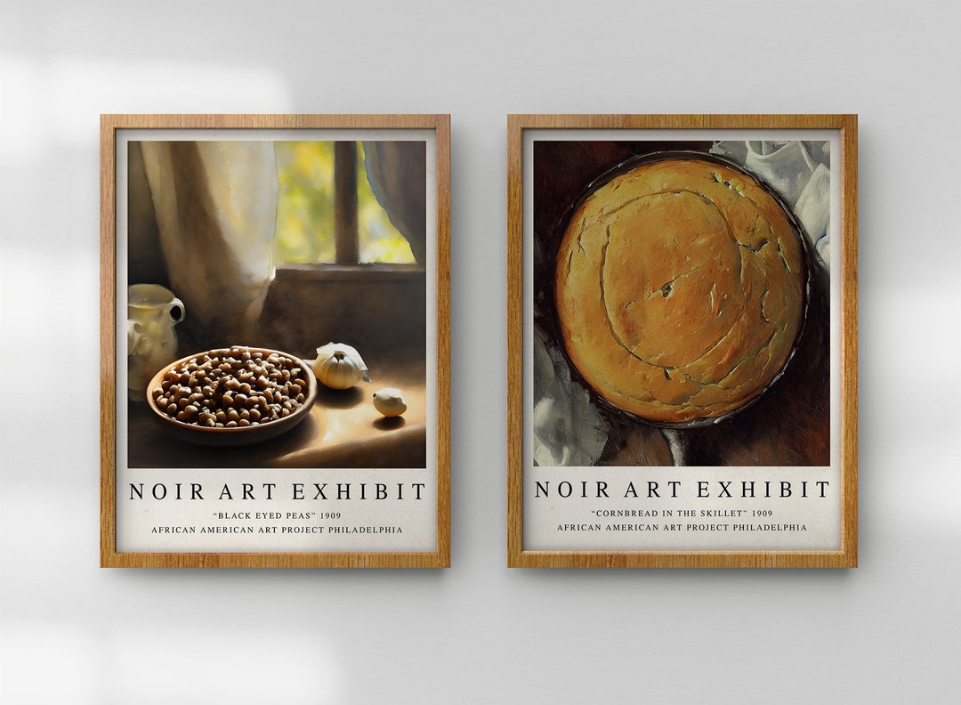 Soul Food Set of 2 | Exhibition Poster | Thanksgiving Wall Art ...