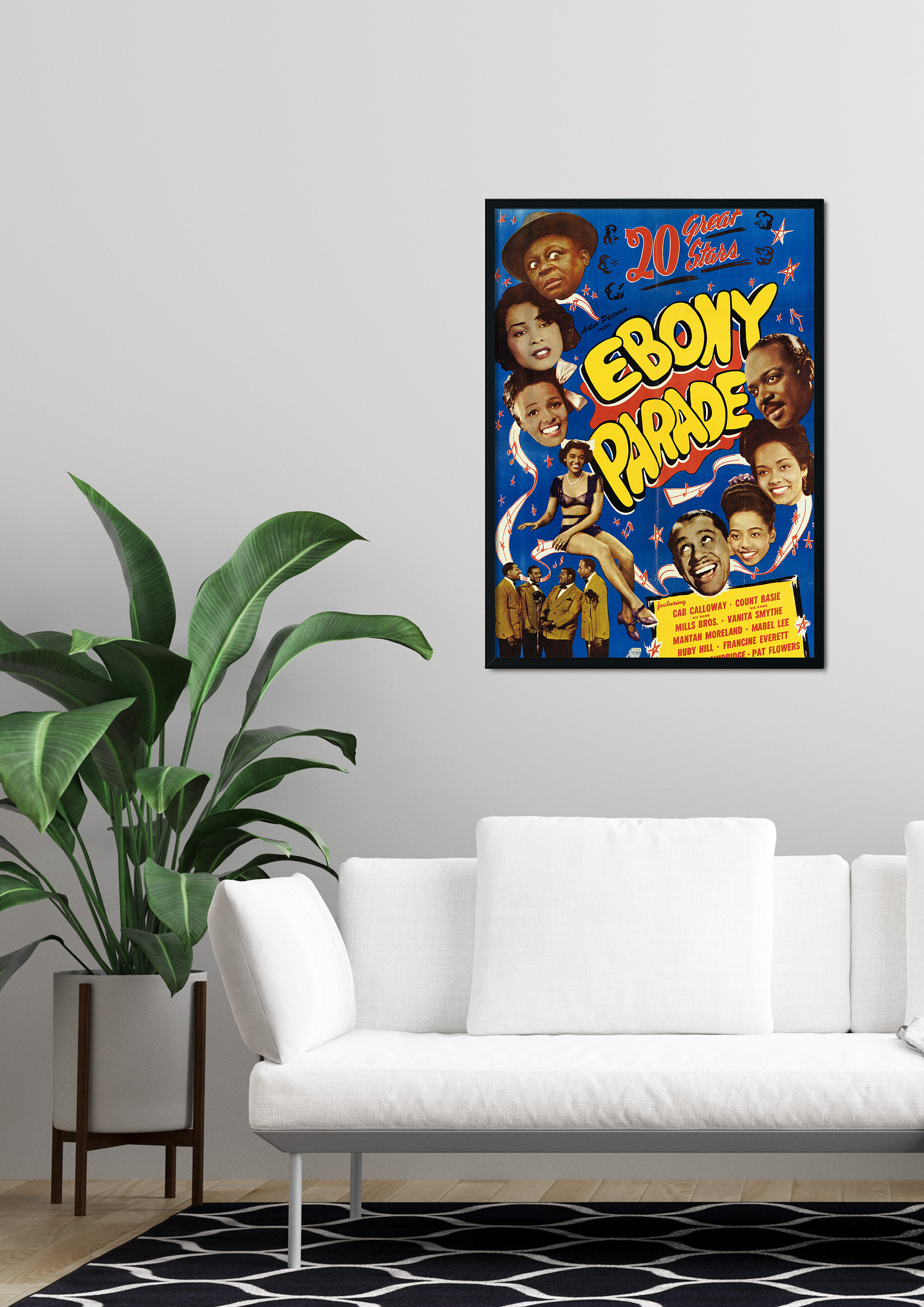 Ebony Parade Retro Movie Poster, Black Hollywood, Vintage Prints, Black ...