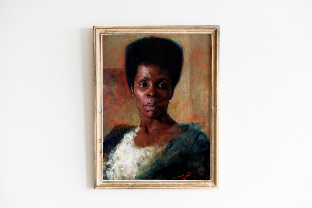 Zamorka Wall Art, Black Woman Art, Fine Art Prints, Oil Painting Print ...