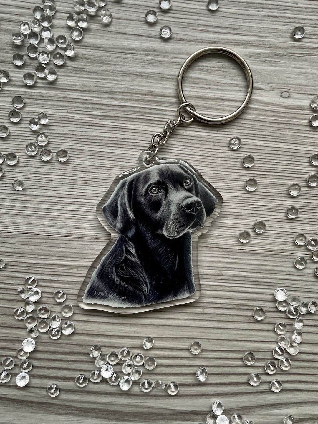 Black Labrador Keychain – Gift for Dog Lovers – Pet Memorial Accessory ...