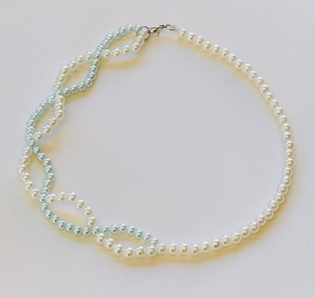 Pearl Beaded Necklace - Etsy