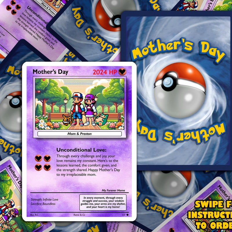 Custom Pokemone Card - Etsy UK