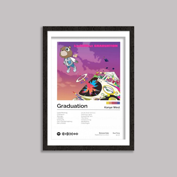 Graduation Kanye West Poster - Etsy