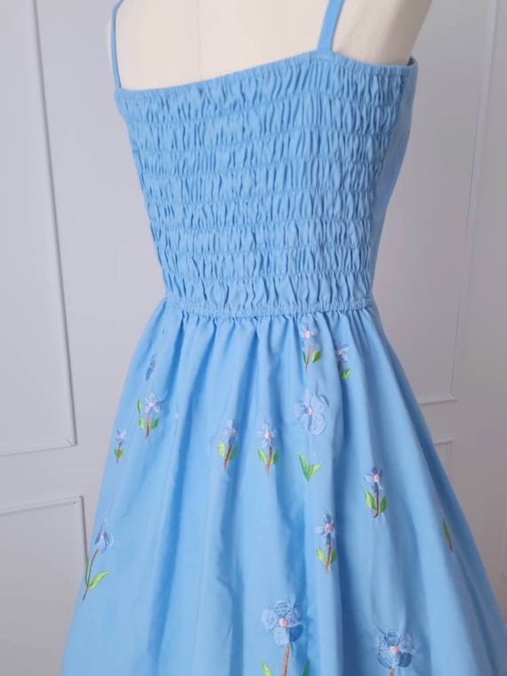 1970's Embroidered Sundress - Gem