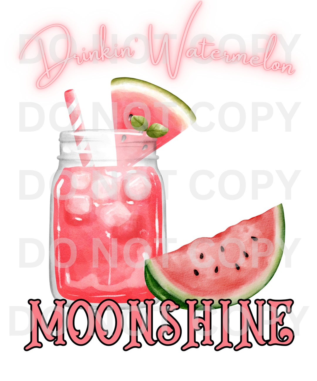 Drinkin Watermelon Moonshine Lainey Wilson Country Music Mason Jar ...