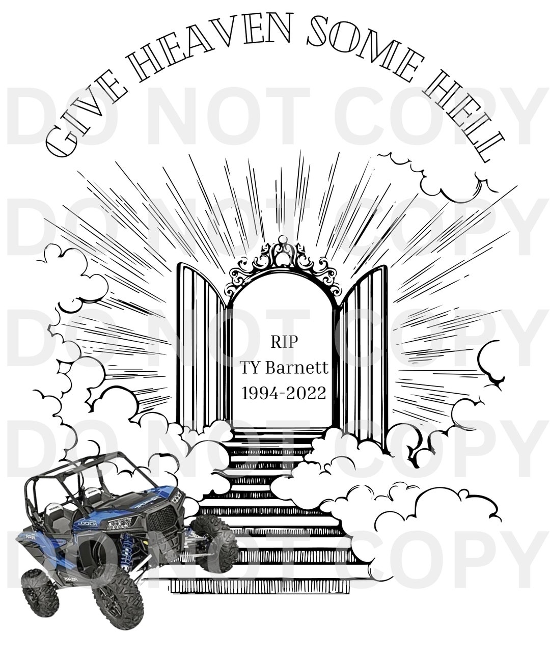 In Memory RZR Personalized Design Shirt Sublimation Waterslide PNG ...