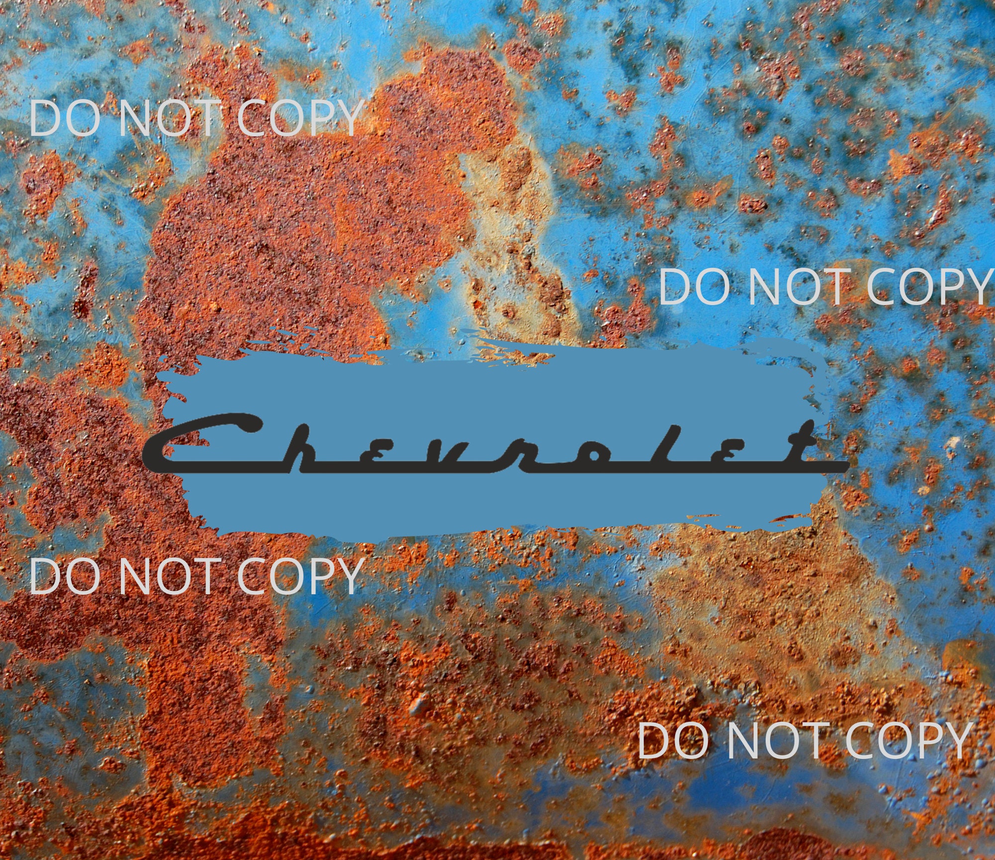 Rusty Blue Old Chevrolet Logo Truck Design Tumbler Wrap Sublimation PNG ...