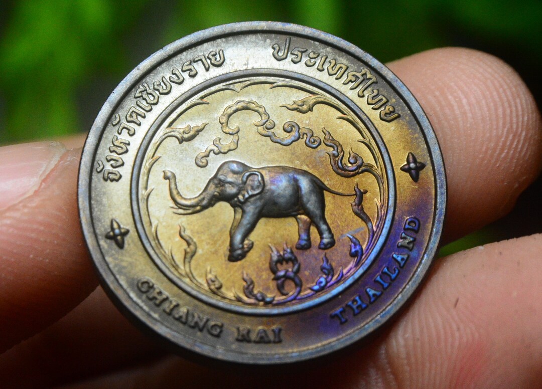Thailand Tourism Medal Coin Amulet Thai Chiang Rai Province From Royal ...