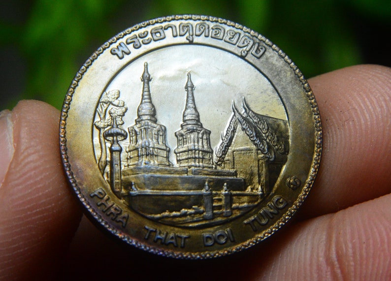 Thailand Tourism Medal Coin Amulet Thai Chiang Rai Province From Royal ...