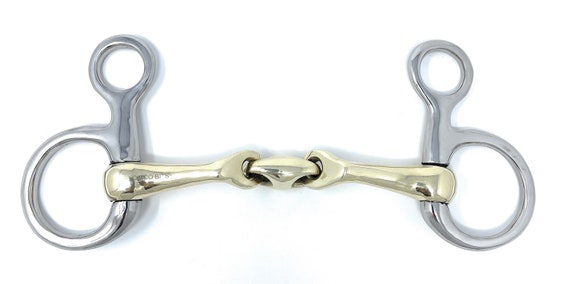 Chico Bits Hanging Cheek Verbindend Angled Snaffle Bit - Etsy