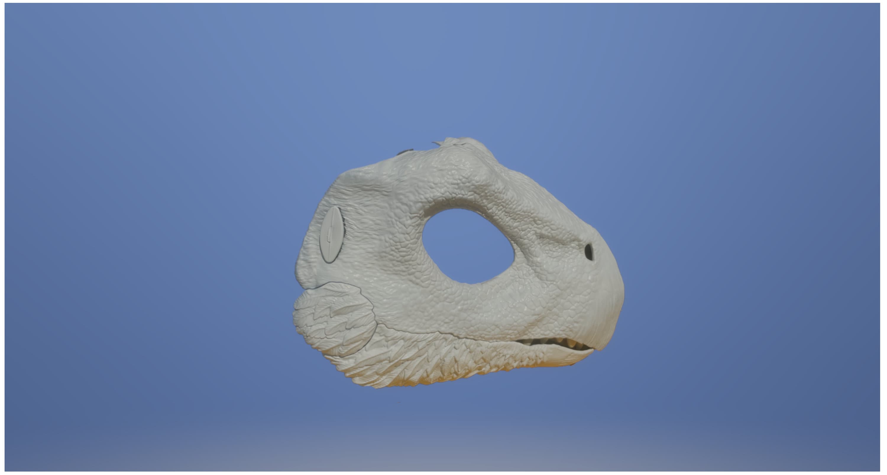 Paint Your Own Dino Mask White Primer Coated - Etsy