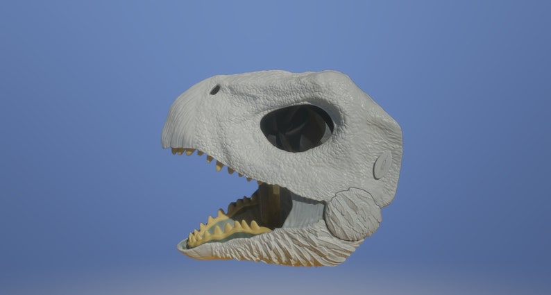 Paint Your Own Dino Mask White Primer Coated - Etsy