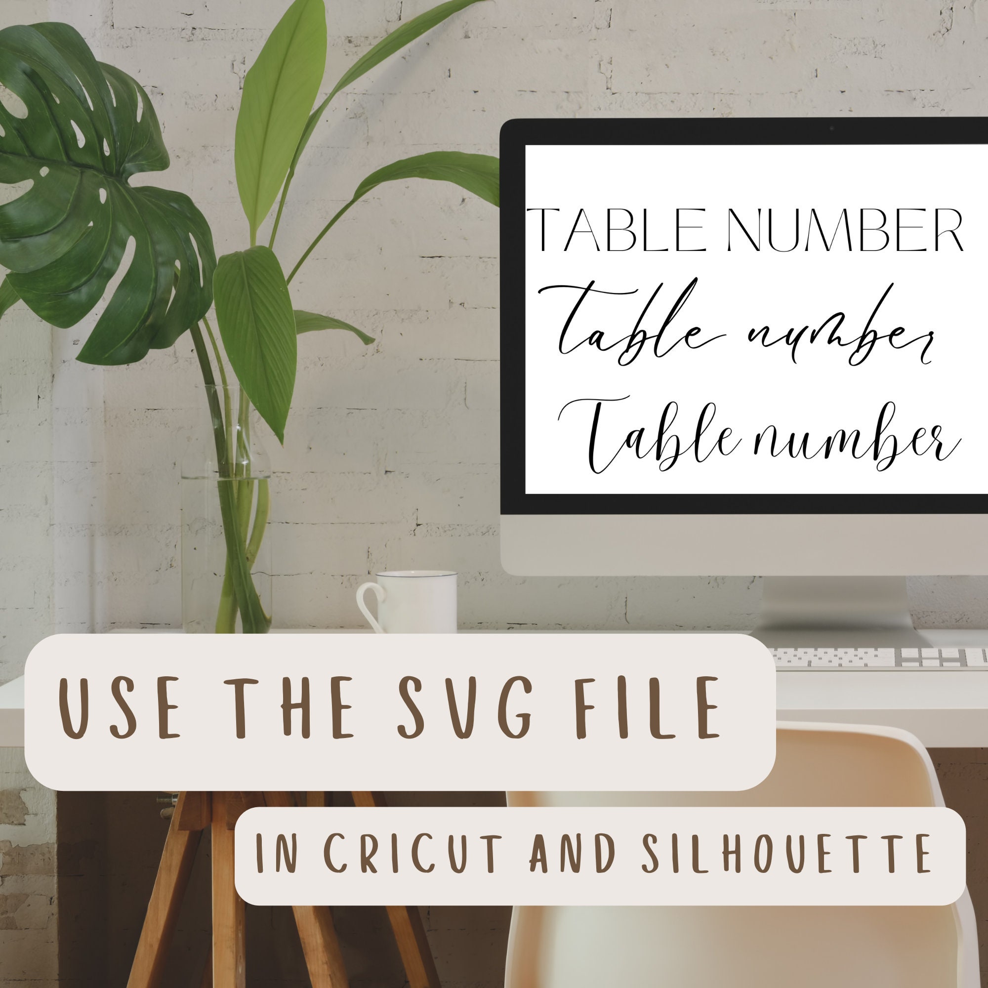 Wedding Table Numbers Svg, Wedding Svg Files, Numbers SVG File ...