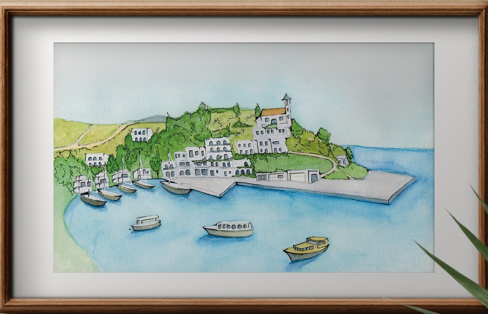 Digital Custom Watercolor Venue Portrait I Personalized Gift I Hand ...