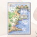 Digital Watercolor Map Illustration I Personalized Hand Drawn Map I ...