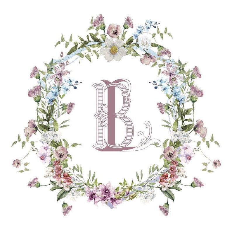 Editable Hand Painted Watercolor Crest, Wedding Crest, Event Stationery ...