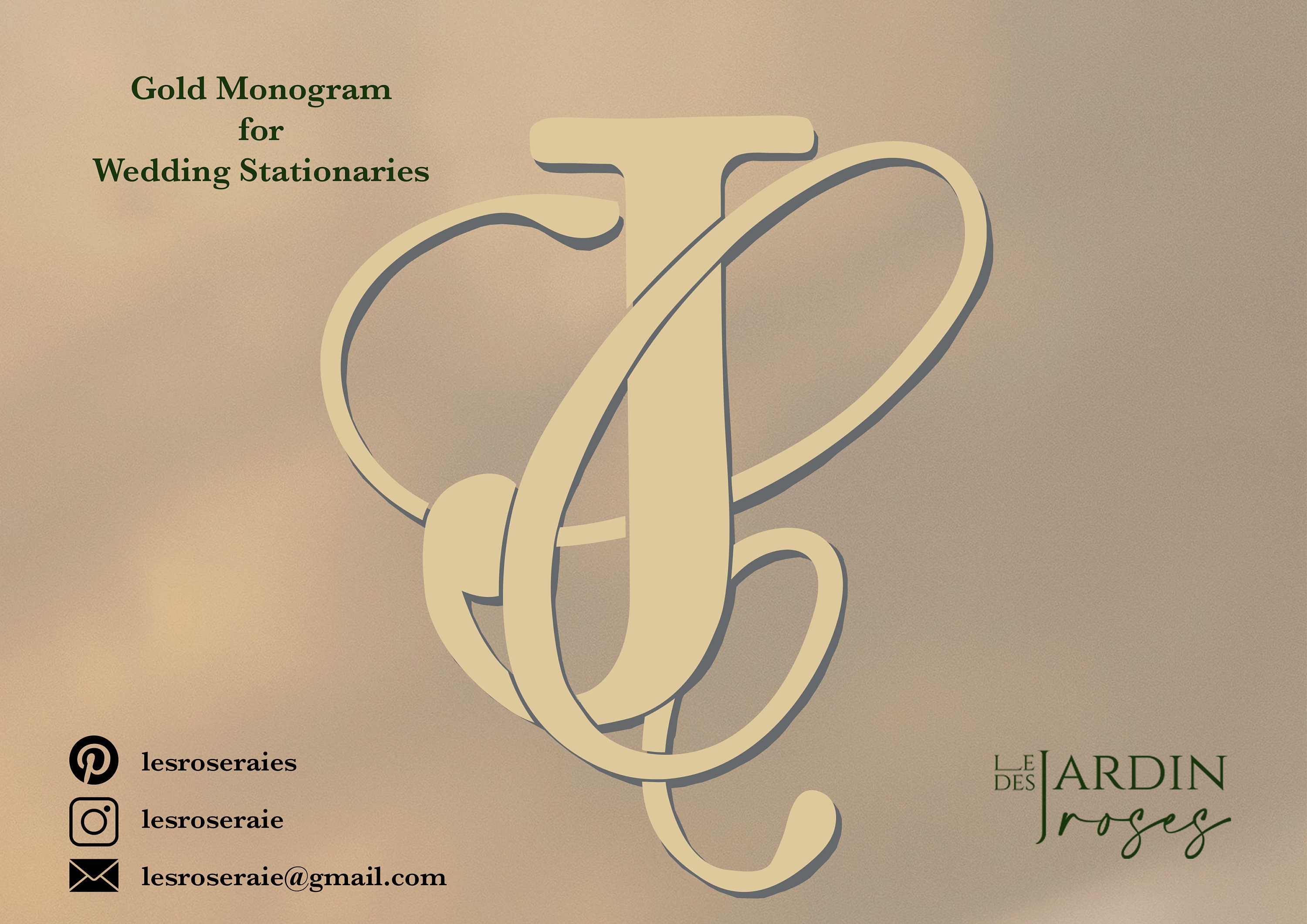 Digital Custom Watercolor Monogram I Printable Monogram - Etsy