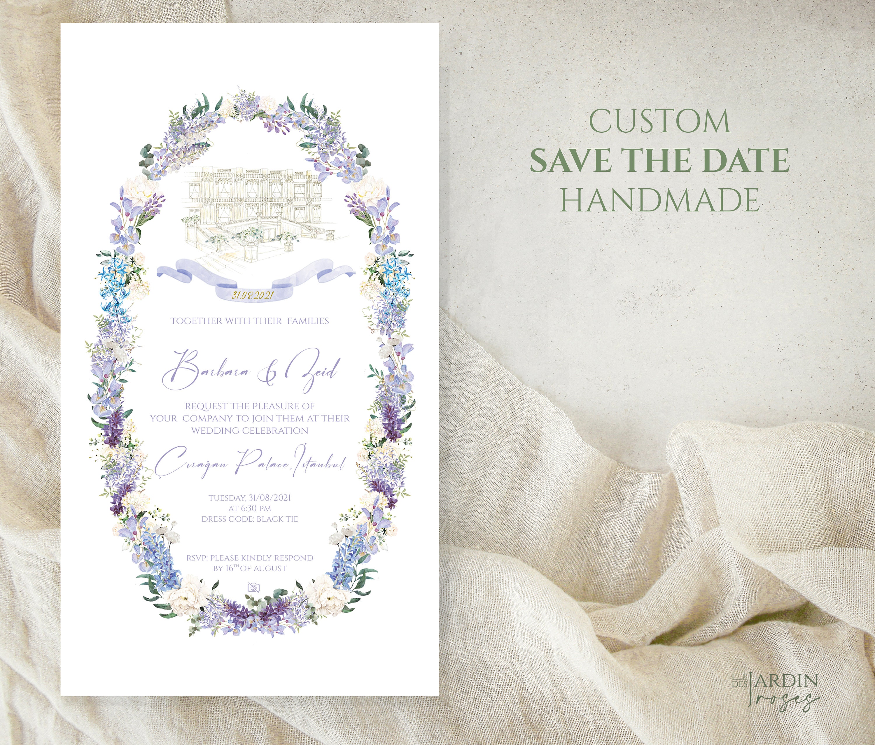 Digital Customized Save the Date I Save the Date I Personalized Wedding ...