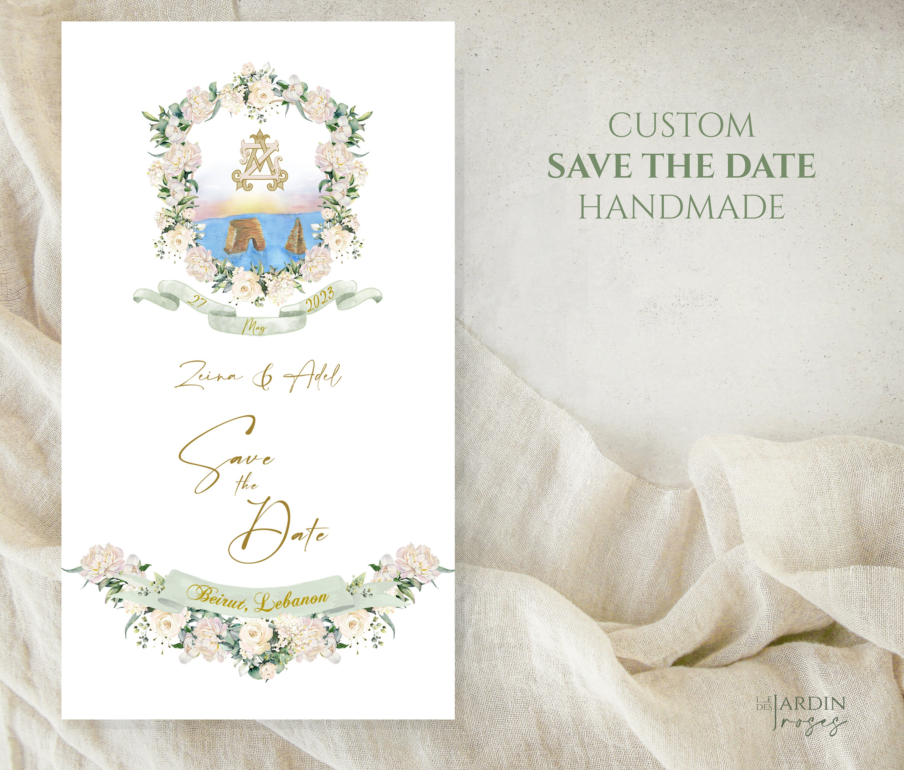Digital Customized Save the Date I Save the Date I Personalized Wedding ...