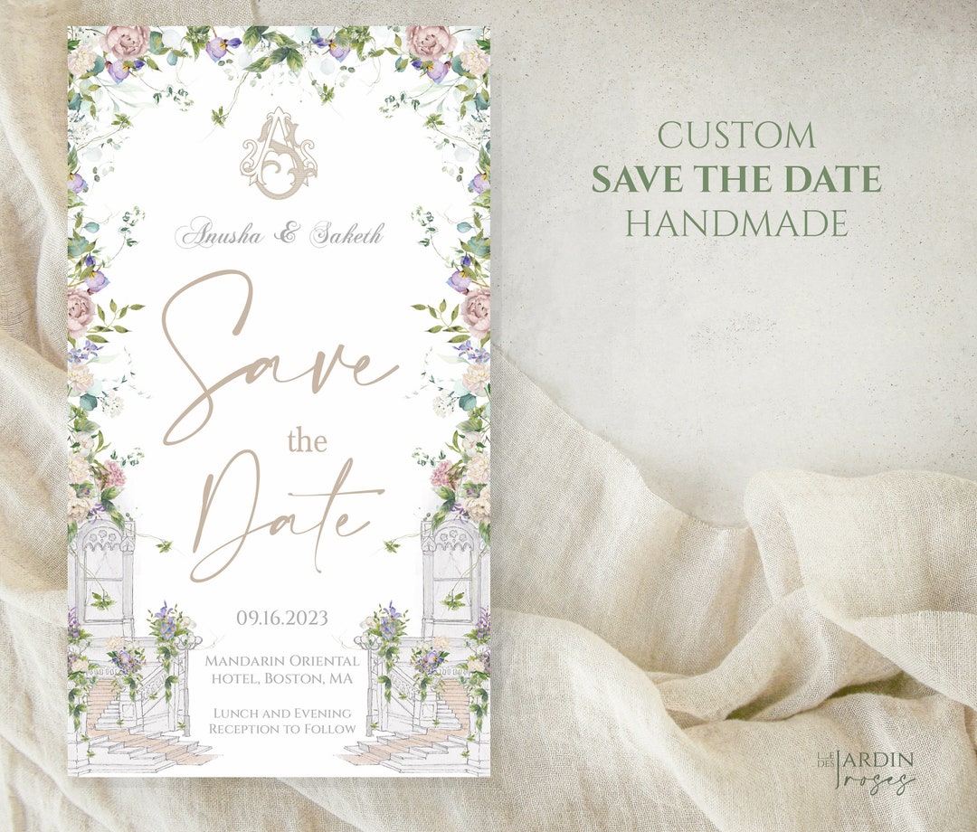Digital Customized Save the Date I Save the Date I Personalized Wedding ...