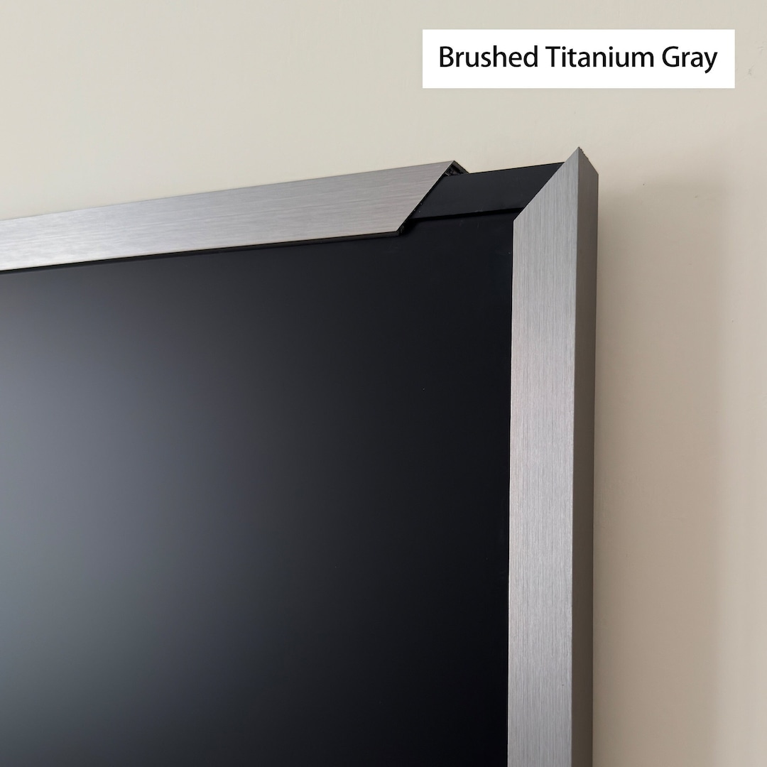 Samsung Frame TV Handmade Bezel , Brushed Titanium Gray TV Frame, Frame ...