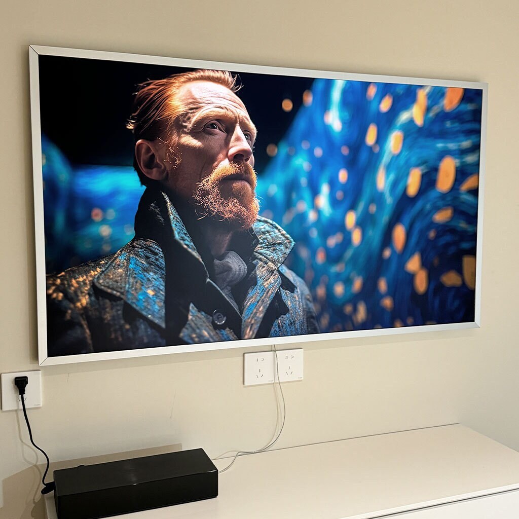 Sangsung Frame TV Handmade Bezel ,brushed Silver TV Frame, Frame Tv ...