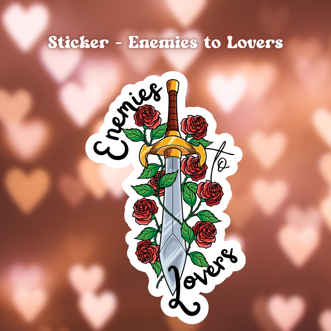 Sticker Enemies to Lovers Gift for Book Lovers Bullet Journal Stickers ...