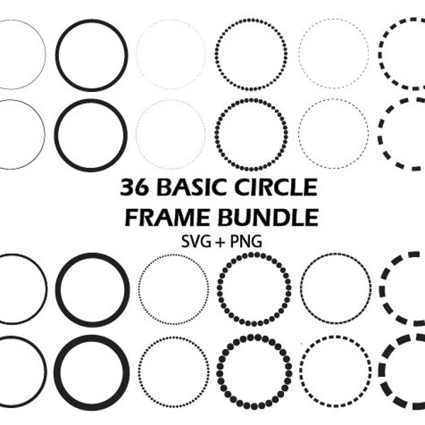 Plain Circle Svg - Etsy