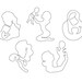 Mom Line Art SVG Bundle Motherhood Clipart Happy Mothers Day PNG Strong ...