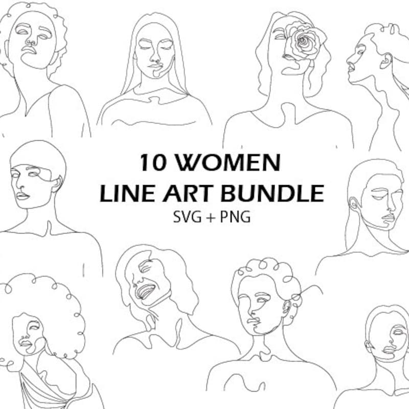 Female Body Line Art - Etsy