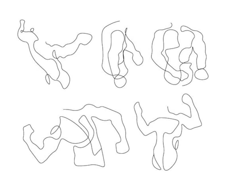 Man Body Line Art SVG Bundle Bodybuilder Gym PNG Abstract Art Clipart ...