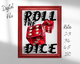 Roll the Dice Art - Etsy