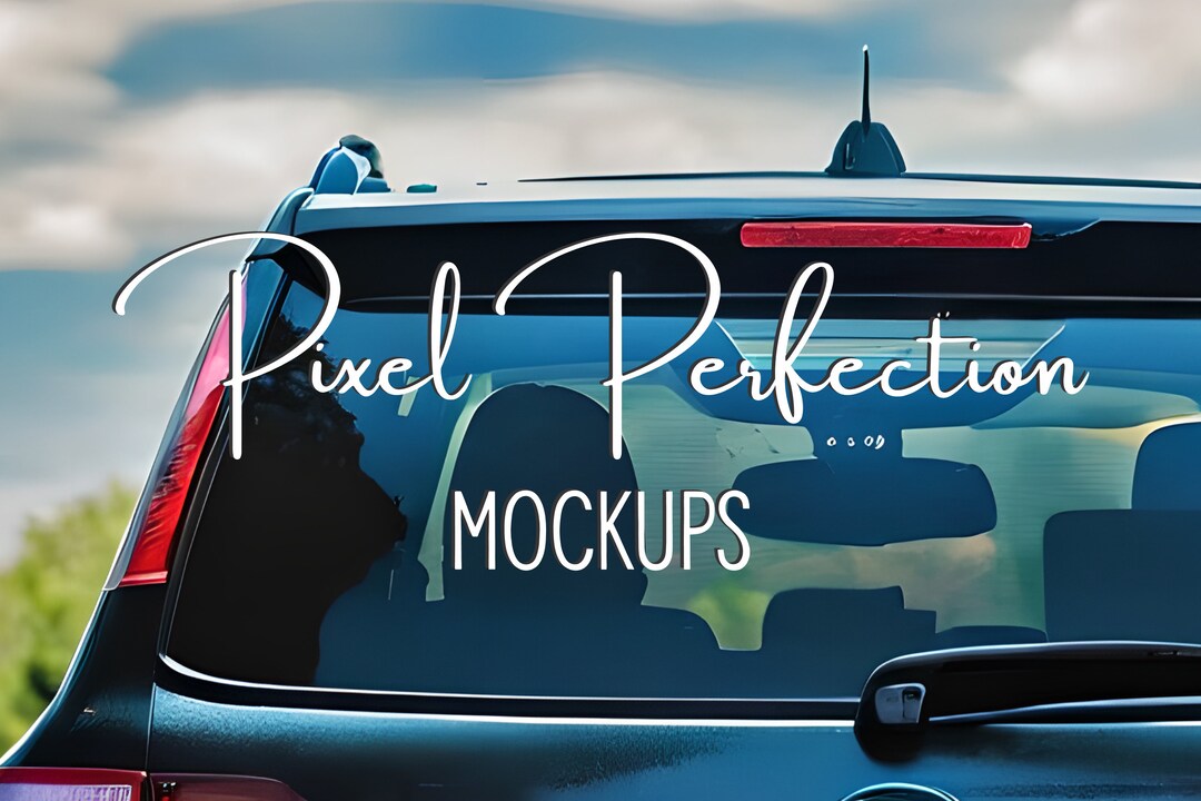 Van Mockup Car Sticker Mockup Vinyl Decal Mock-up Car Rear - Etsy