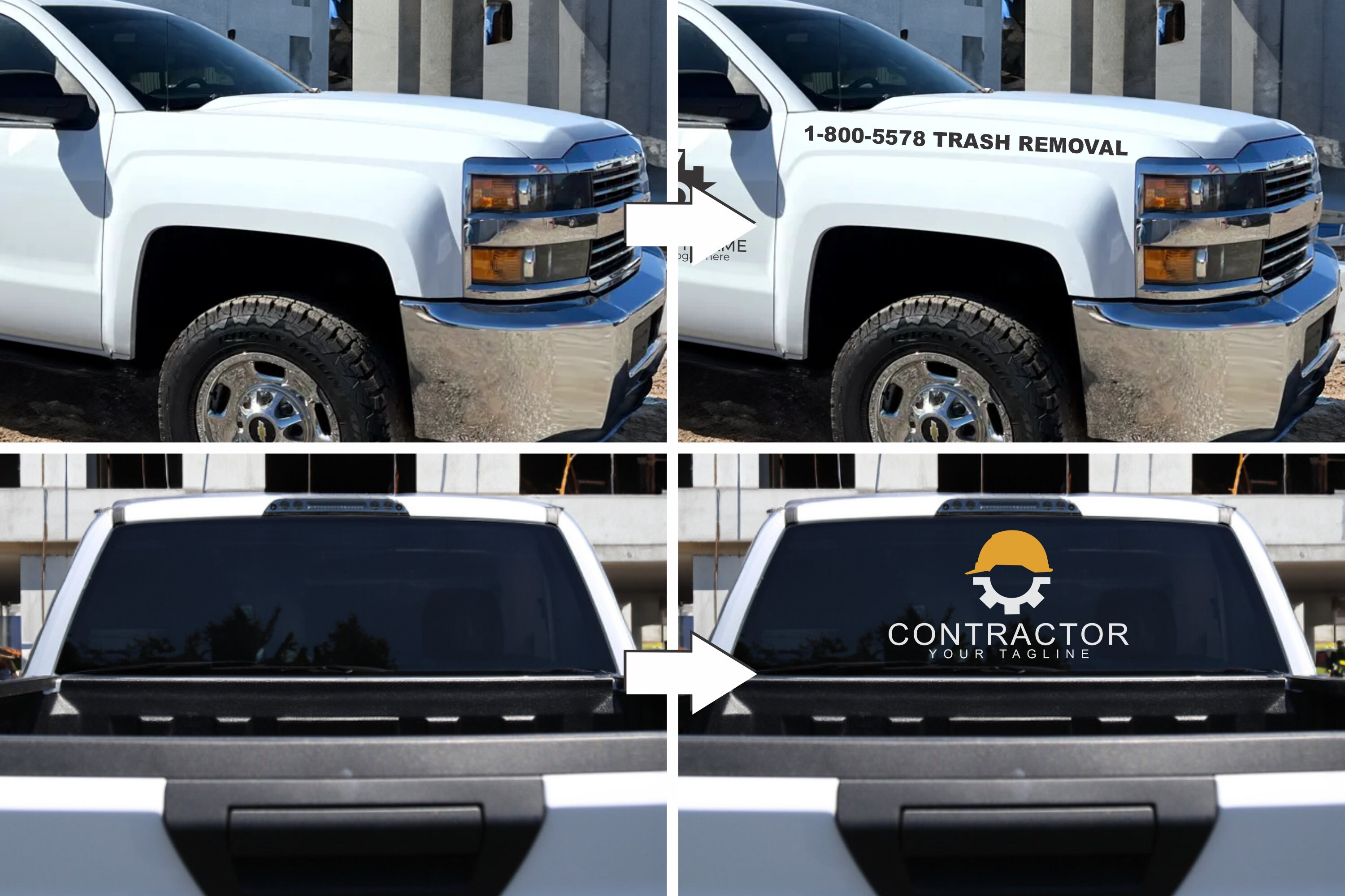 Decals and Sticker Mockups, Work Car Bundle, Work Truck and Work Van ...