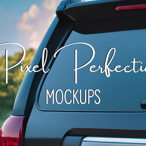 Car Decal Mockup - Etsy