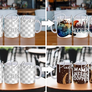 Drag and Drop Mug Mockup, Variety Bundle, Canva Coffee Mug Template ...