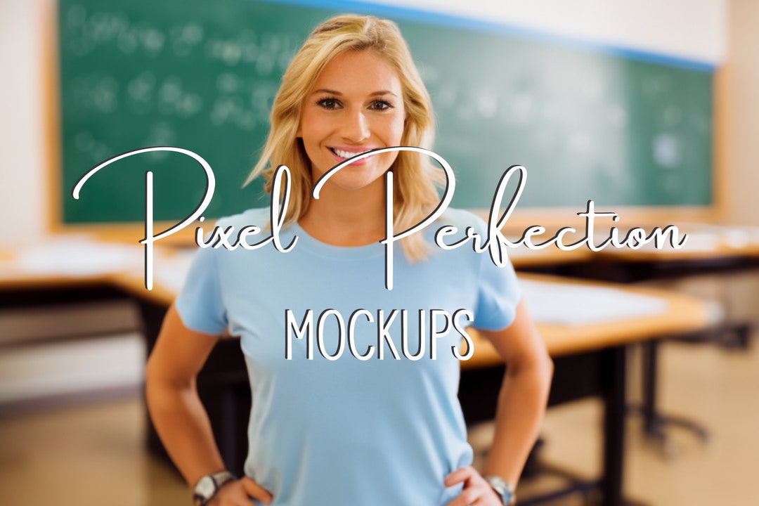 Bella Canvas 3001 Teacher Mockup, T Shirt Mockup, Educator Classroom ...