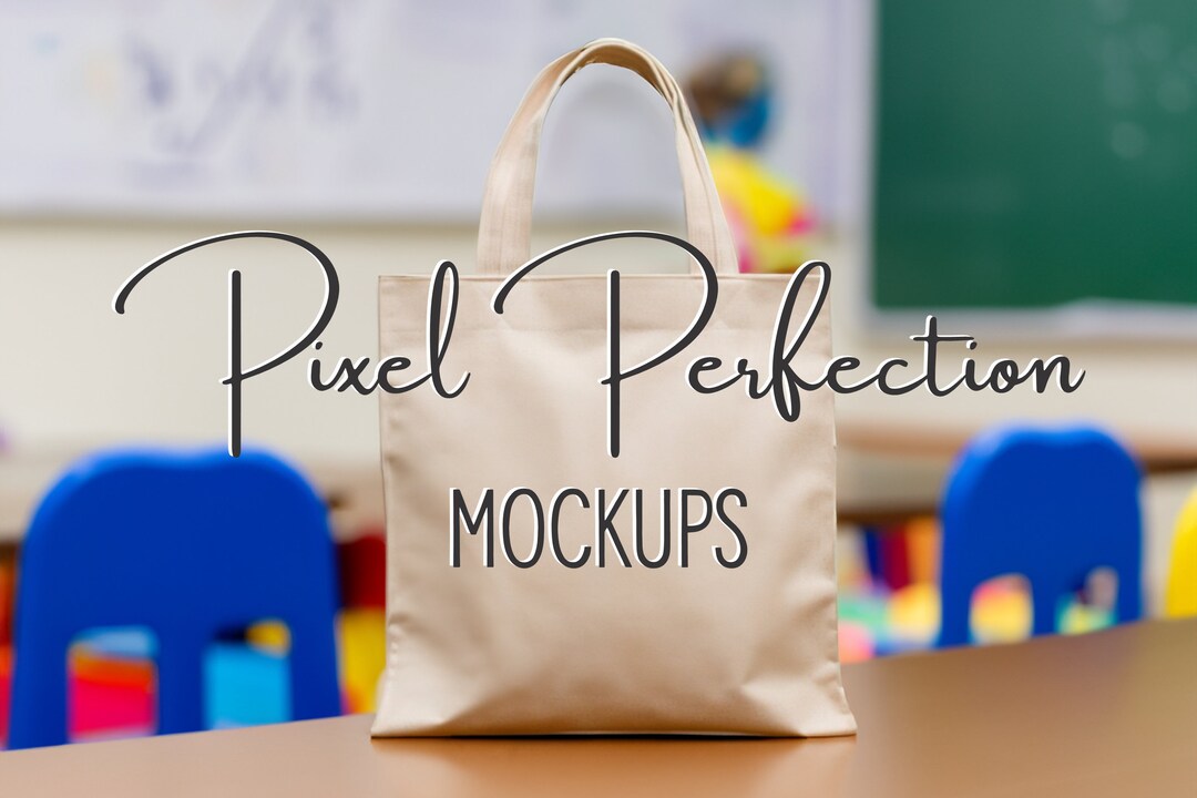 Kindergarten Teacher Tote Mockup, Elementary Classroom Mock-up ...