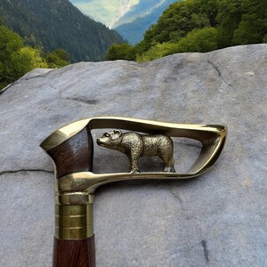 Artistic Brass Bear Walking Stick - A Beautiful Piece of Art - Finest ...
