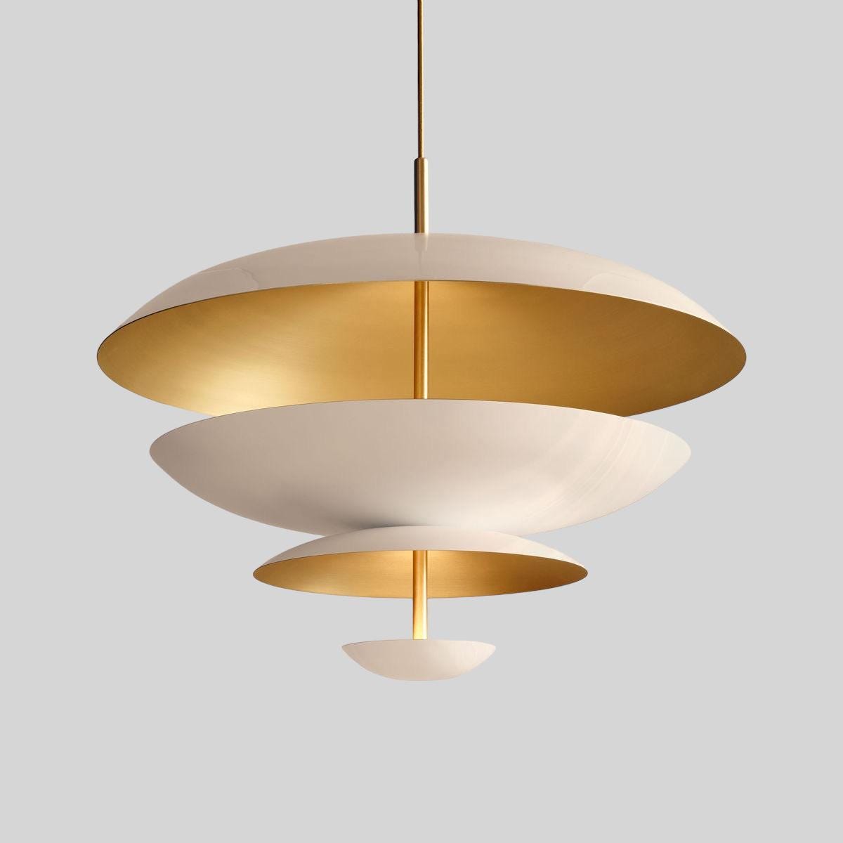 24 Inch Unique Metal & Brass Chandelier Light - Handcrafted Home Decor ...