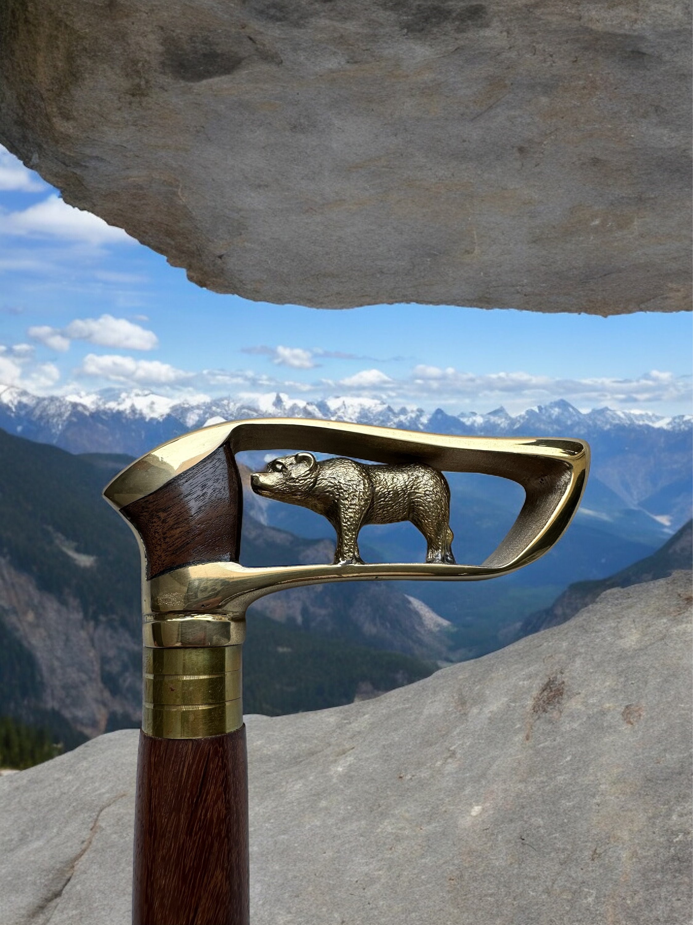 Artistic Brass Bear Walking Stick - A Beautiful Piece of Art - Finest ...