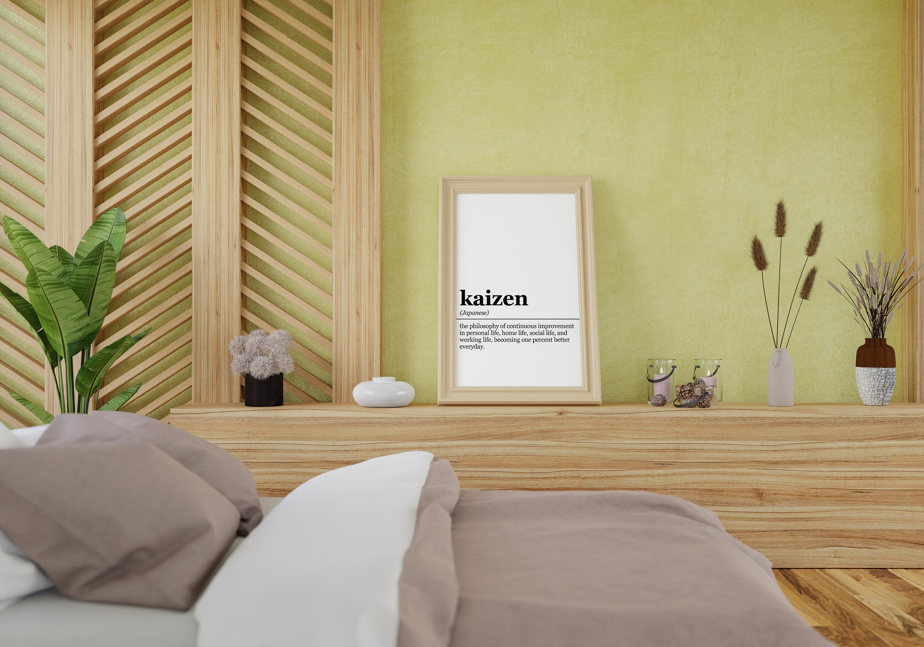 Kaizen Definition Print Japanese Wall Art Japanese Word - Etsy Canada