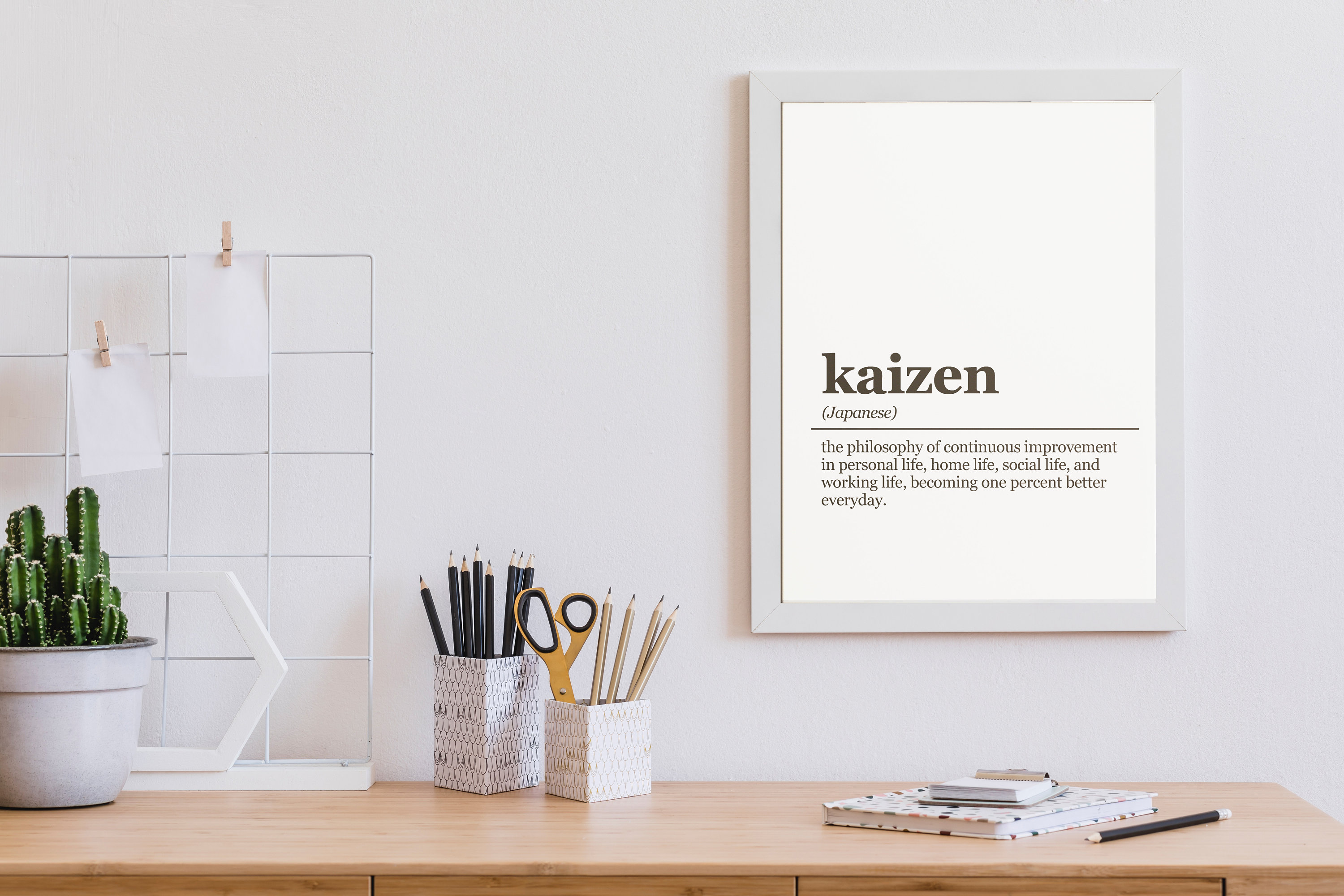 Kaizen Definition Print Japanese Wall Art Japanese Word - Etsy Canada