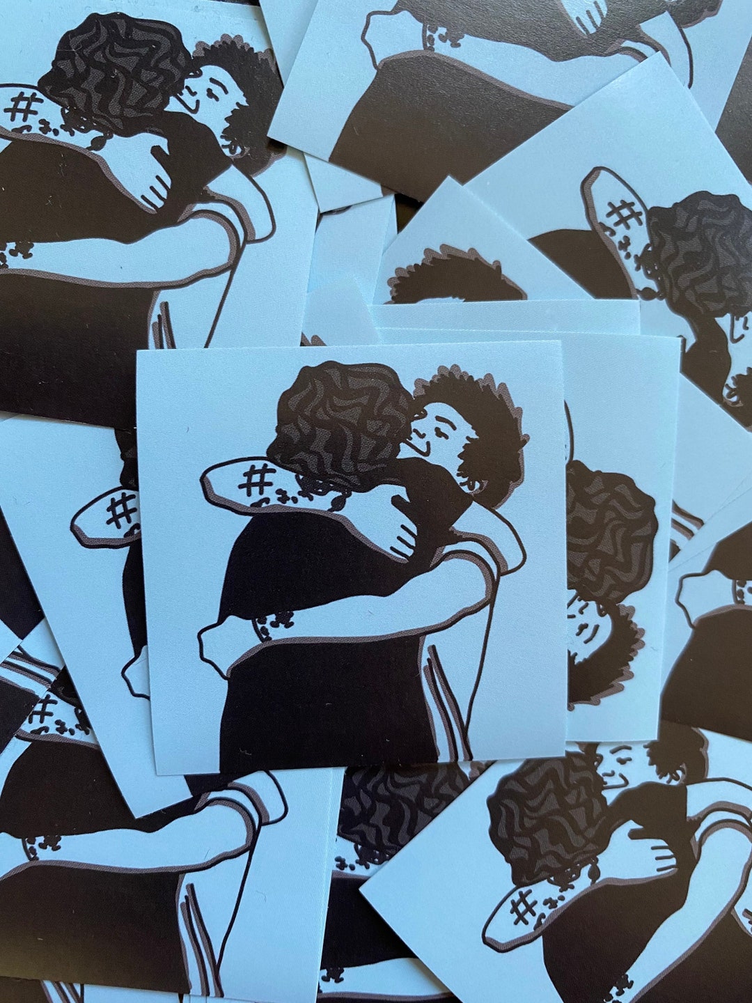 The Larry Hug - Sticker 5x5cm - Etsy