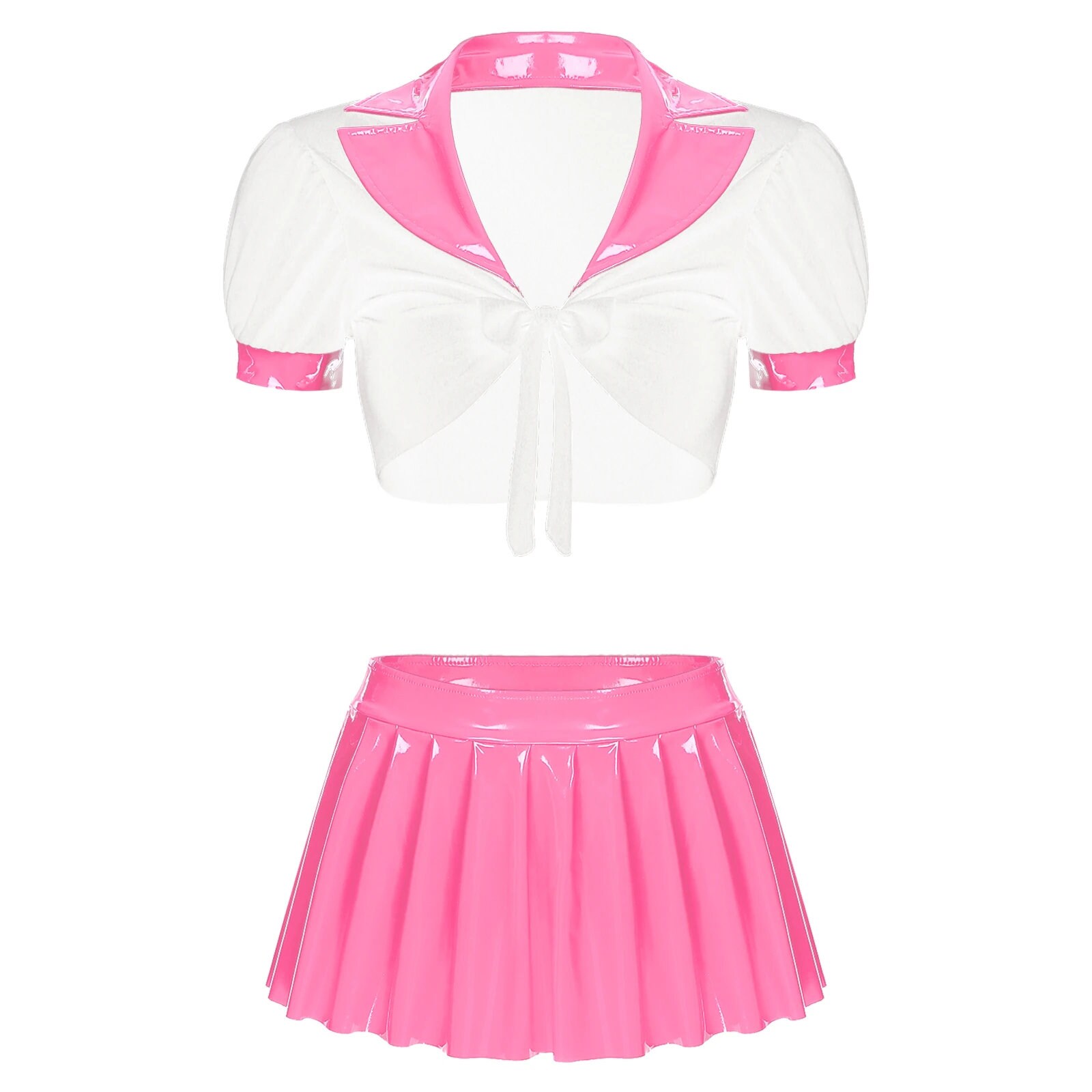 Schoolgirl Cosplay Sexy Cosplay Costume Pvc Skirt Sexy Etsy