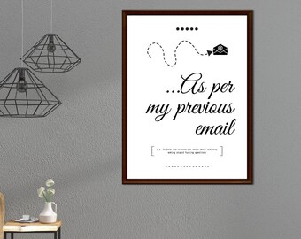 Per My Previous Email Printable - Etsy