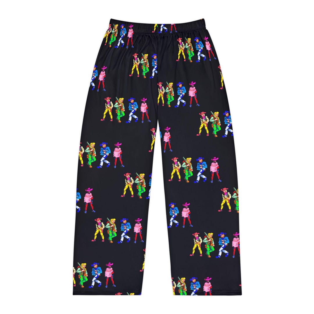 Sunset Riders SNES Arcade Retro Style All Over Print Men's Pajama Pants ...